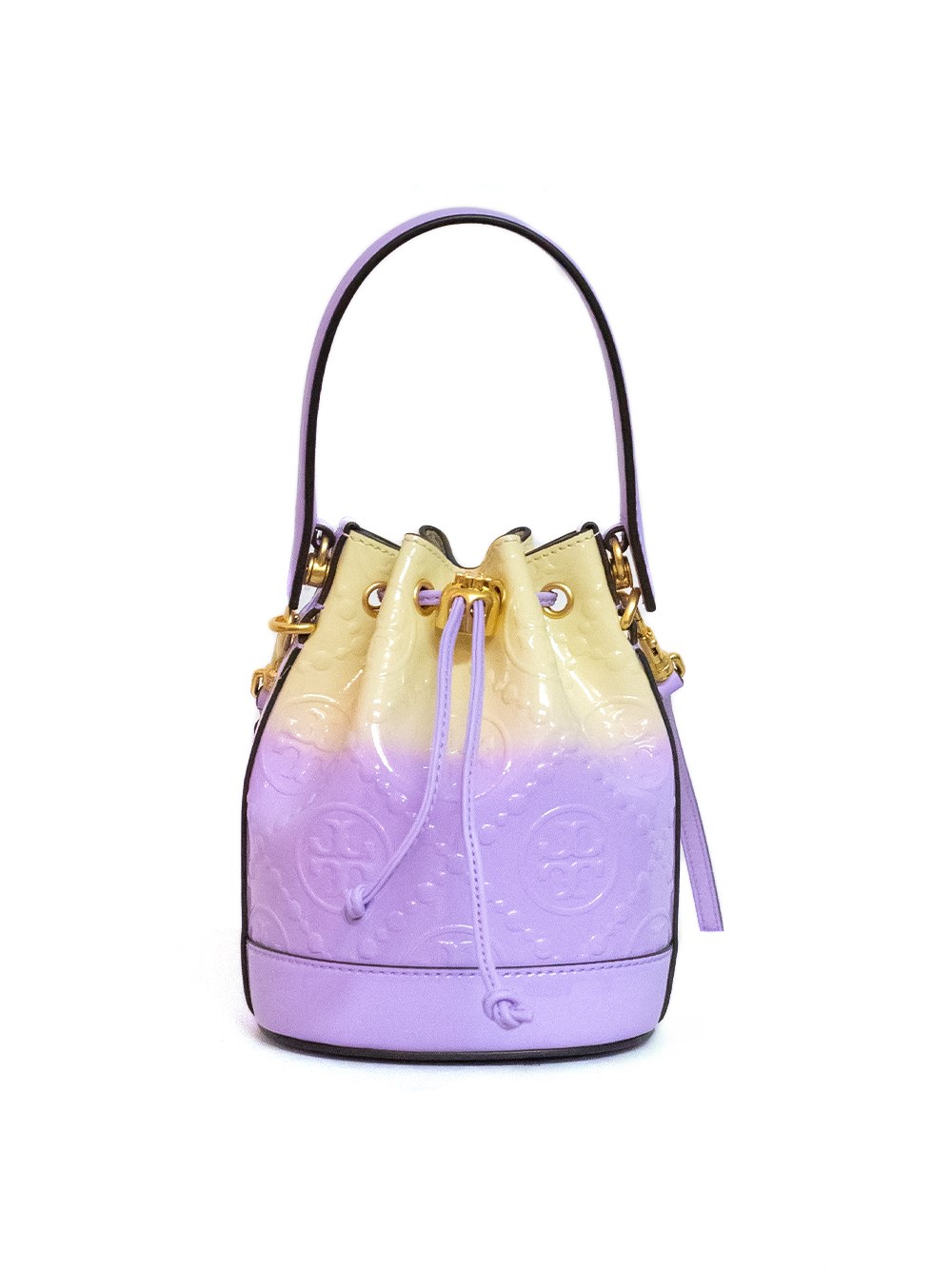 Tory Burch T Monogram Dip Dye Mini Bucket Bag In Viola | ModeSens